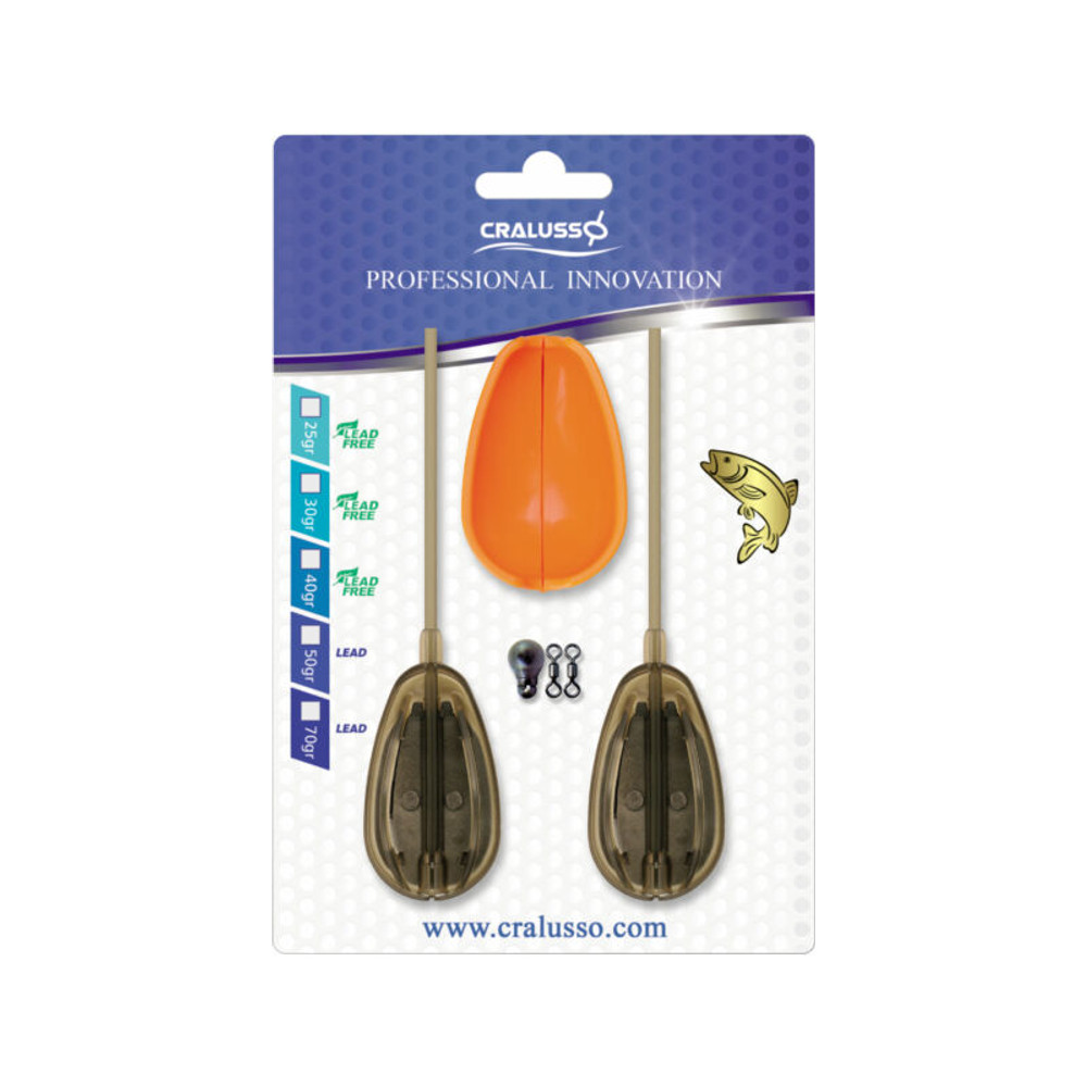 CRALUSSO Rocket Method kosár szett 2+1db/szett 50g - Method Feeder ...