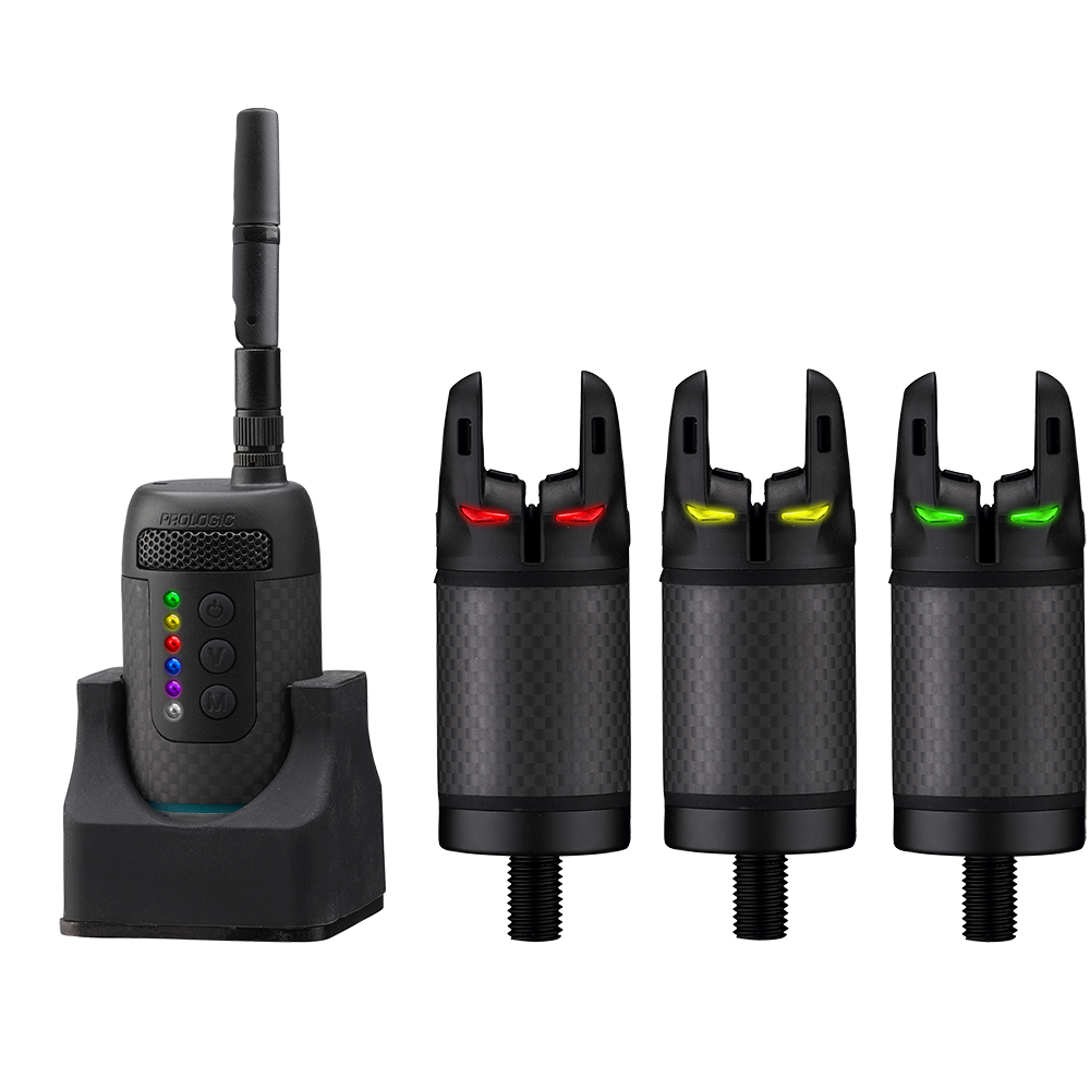 PROLOGIC K3 BITE ALARM SET 3+1 RED/GREEN/YELLOW elektromos kapásjelző szett - Elektromos kapásjelző