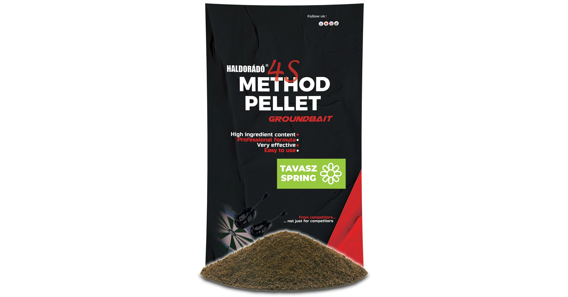 HALDORÁDÓ 4S Method Pellet Groundbait - Tavasz - Etetőanyag